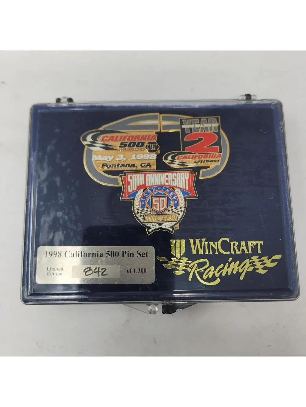 Other | 1998 California 50 Nascar Fontana Speedway Wincraft Racing Pin ...